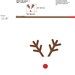 Personalized Sibling Matching Reindeer Embroidery Design 4x4 5x7 6x10 ...