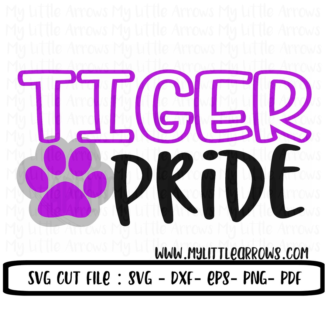 Tiger Pride Svg, SVG, Dxf, Eps, Cut File, Tigers, Svg Sayings, Football ...