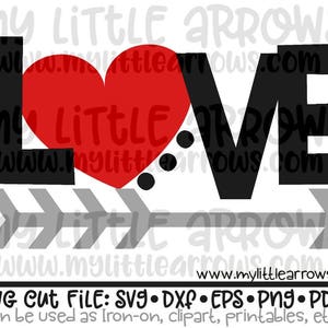 Love Heart Arrow Svg Valentine Svg Arrow Svg SVG for - Etsy