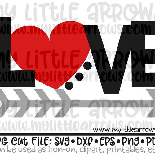 Love Heart Arrow Svg Valentine Svg Arrow Svg SVG for - Etsy