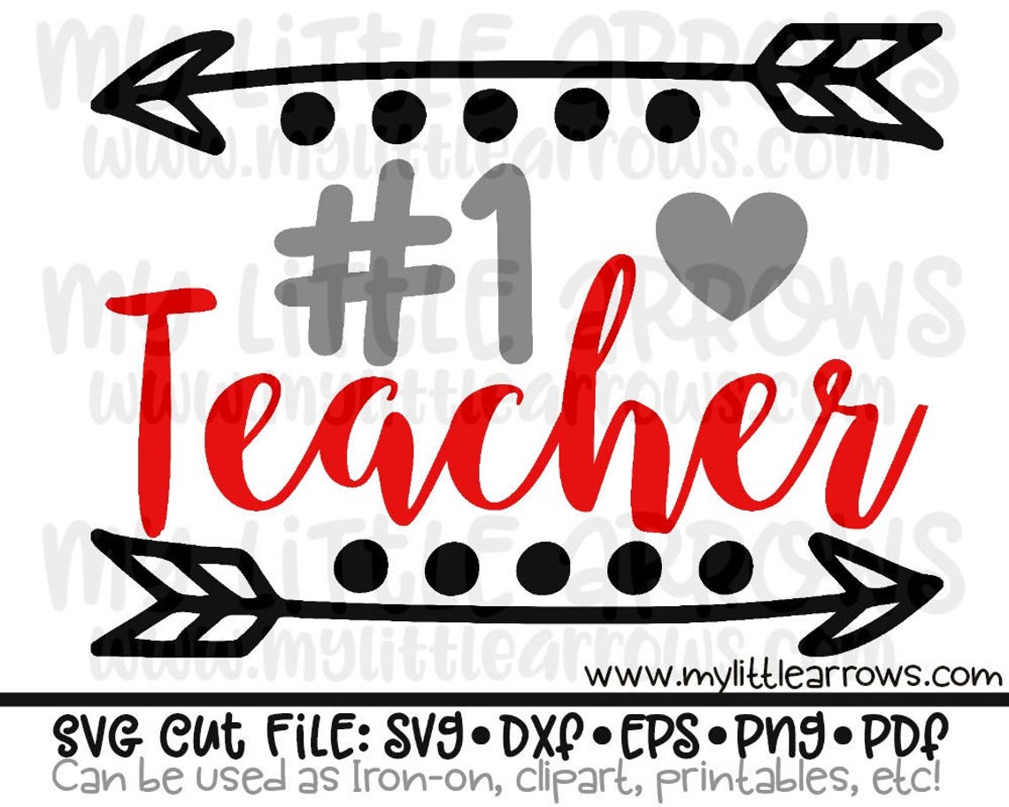 Number 1 Teacher - Teaching Shirt - Teacher Gift Svg - Chaos ...