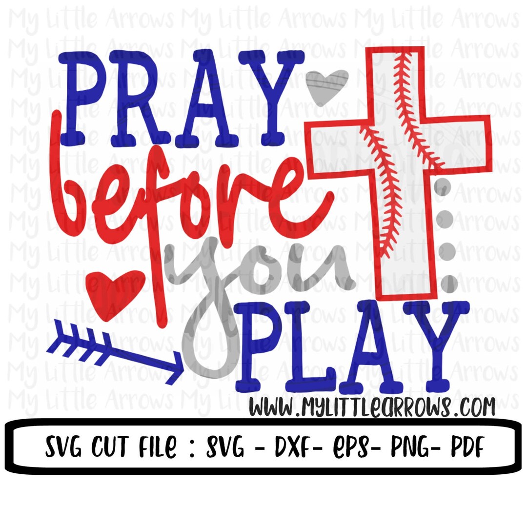 Pray Before You Play SVG, DXF, EPS, Png Files for Cutting Machines ...