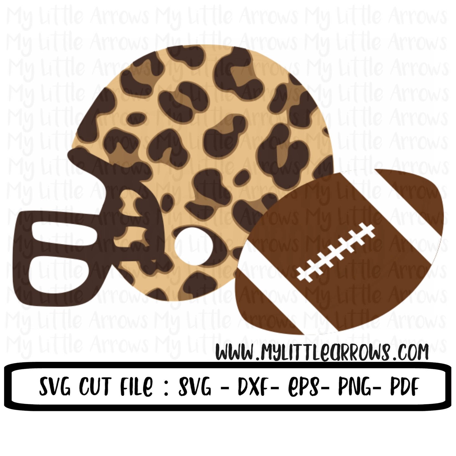 Leopard Svg - Leopard Football Svg - Football Svg - Football Clipart ...