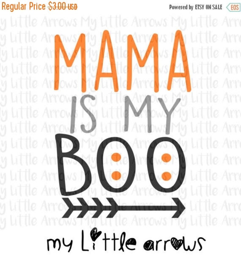 Halloween Mama is My Boo SVG DXF EPS Png Files for Cutting - Etsy