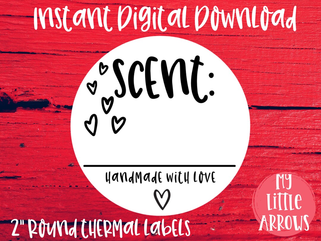 Scent Sticker Template - Round Thermal Printer - Munbyn, Rollo, Cricut ...