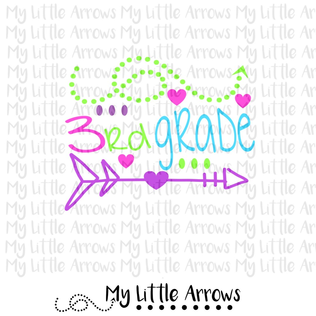 3rd Grade SVG, DXF, EPS, Png Files for Cutting Machines Cameo or Cricut ...