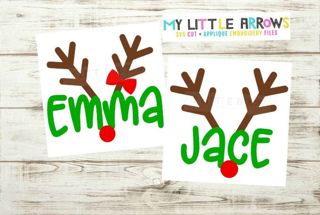 Matching Sibling Reindeer Svg | Matching Christmas Svg | Matching ...