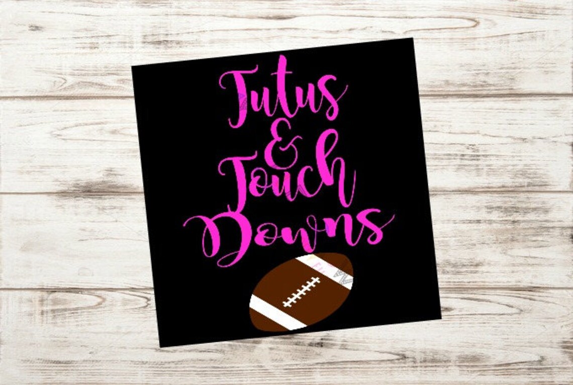 Football Tutus and Touchdowns SVG DXF EPS Png Files for - Etsy