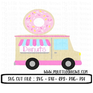Donut Truck Svg Donut Truck Dxf Donut Svg Donut Dxf - Etsy
