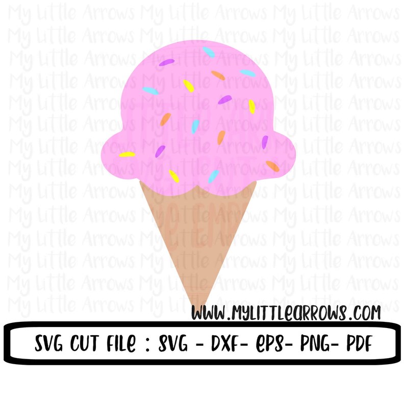 Ice Cream Sprinkles Svg Dxf Eps Png Files For Cutting Etsy