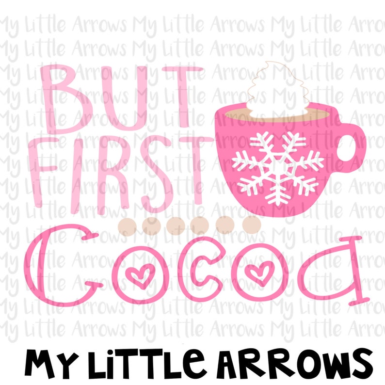 But first cocoa svg vinyl designs cut files for girls baby | Etsy