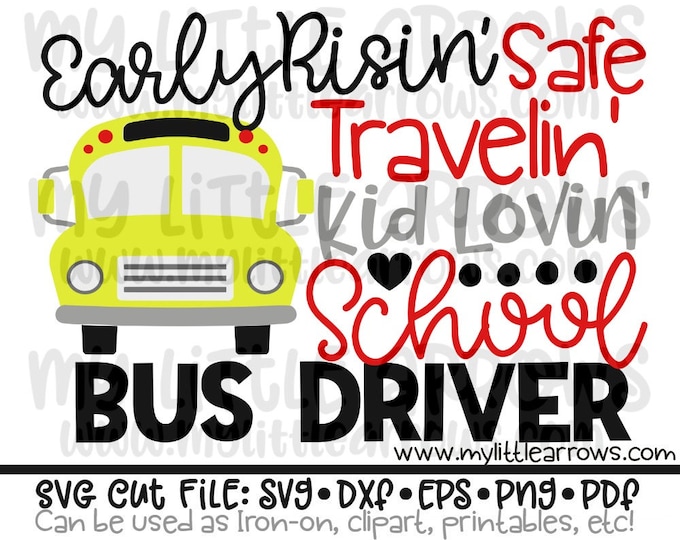 Bus Driver Svg School Bus Svg Back to School Svg Silhouette Dxf Files ...