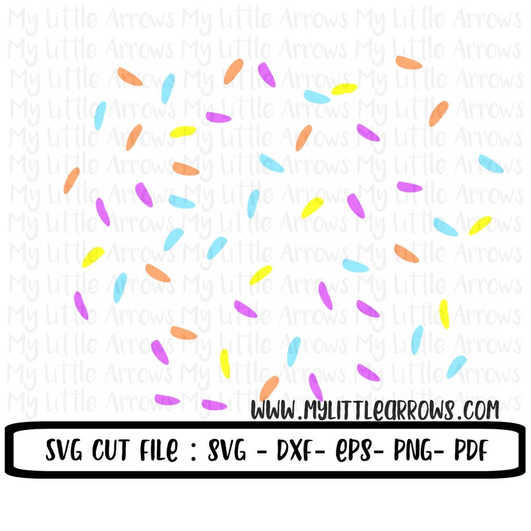 Ice Cream Sprinkles SVG, DXF, EPS, Png Files for Cutting Machines Cameo ...
