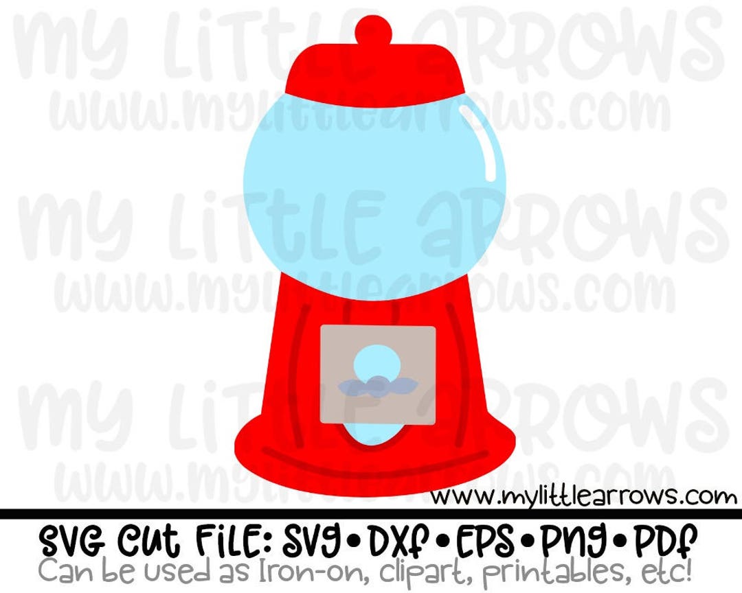 Gumball Machine Svg - Gumball Svg - Vinyl Designs Cut Files for Girls ...