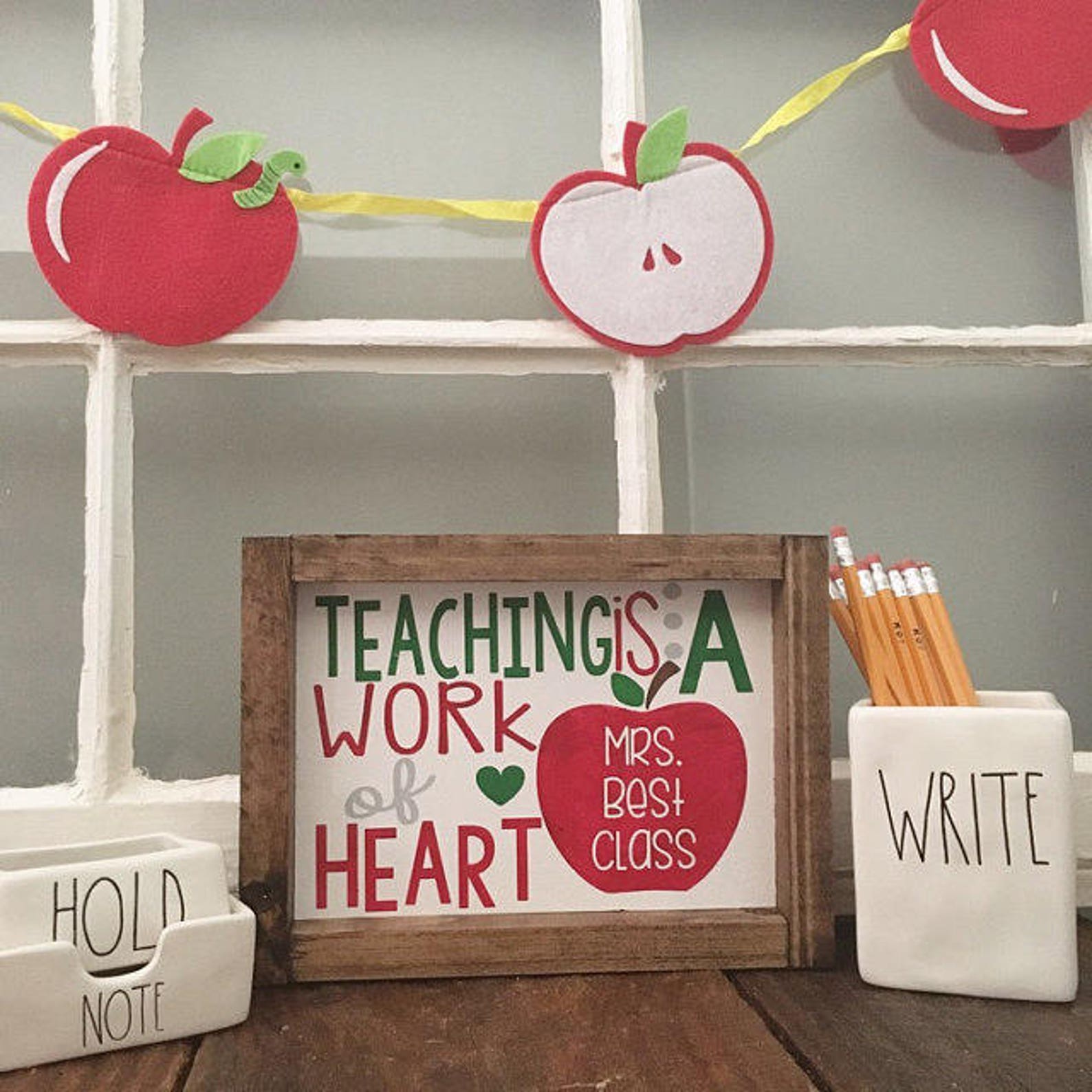 Teacher Gift Svg Teaching is a Work of Heart Svg Teaching | Etsy