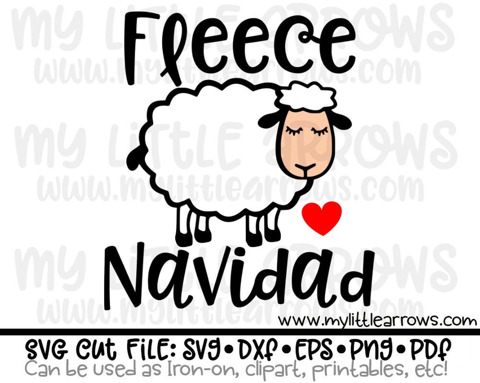 Fleece navidad SVG DXF EPS png Files for Cutting Machines | Etsy