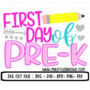 First Day of Pre K - Etsy