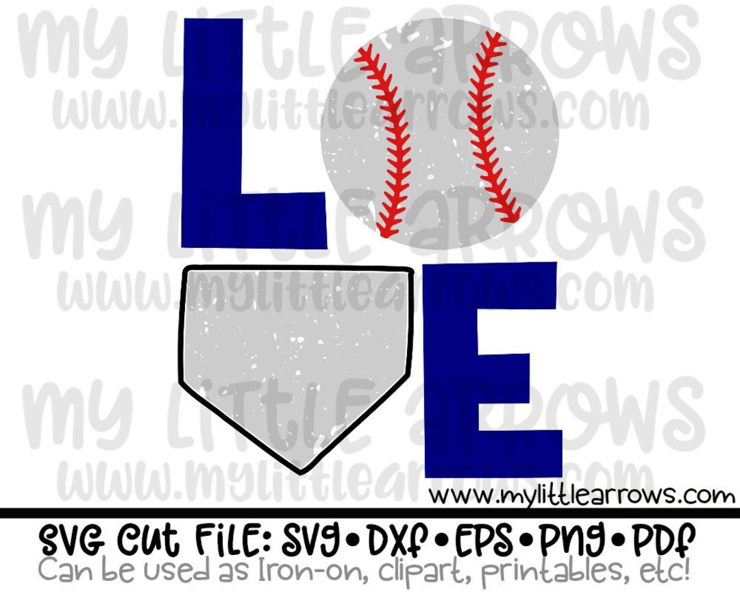 Baseball Love Svg Dxf Eps Png Pdf Baseball Printable Baseball Iron On ...