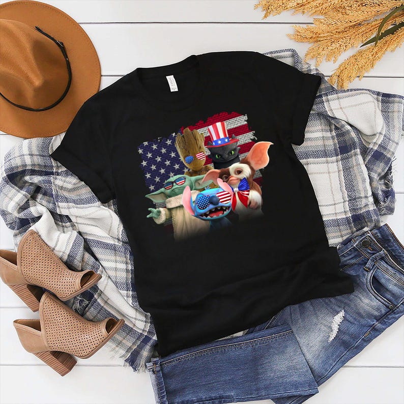 Patriotic Cartoon Characters PNG | Fourth of July Sublimation | Cute ...