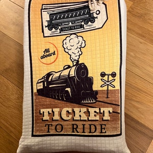 Personalized Wood & Acrylic Ticket to Ride Inspired GAME Board Ticket ...