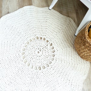 Crochet Rug Pattern, Round Rug Crochet Pattern, Home Decor Crochet ...