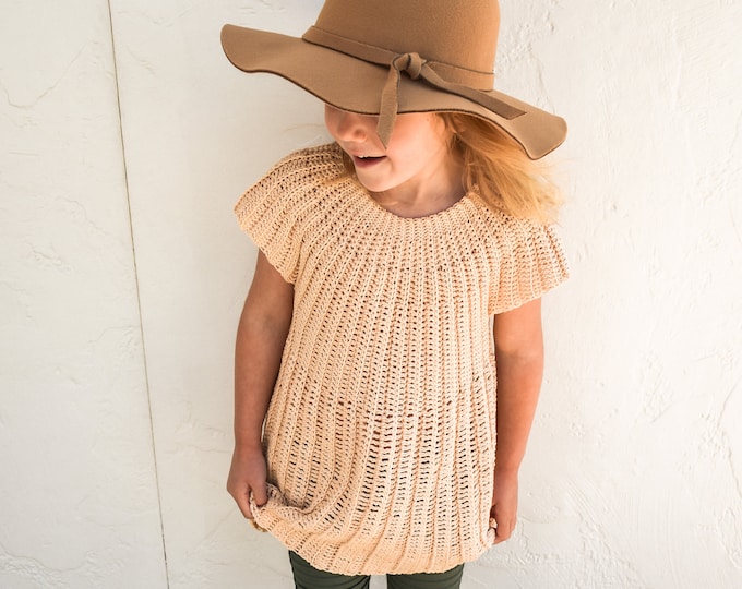 Angel Crochet Lace Top Pattern - Girls Crochet Tank Top Pattern - Kids ...