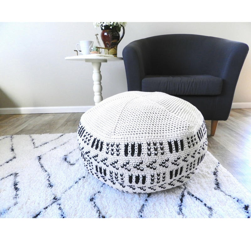 Crochet Ottoman Pattern - Etsy