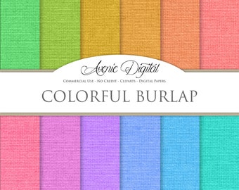 Burlap Digital Paper. Scrapbooking Backgrounds Linen patterns | Etsy