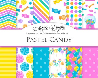 Pastel Candy Clipart. Scrapbook printable candy dispenser Clip | Etsy