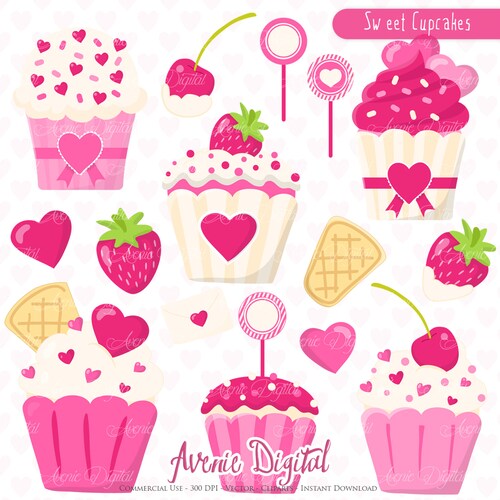 Valentine Bees Clipart Commercial Use Valentine Vector - Etsy