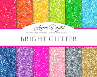 Glitter Ombre Digital Paper. Scrapbooking Backgrounds | Etsy