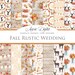 Fall Rustic Wedding Digital Paper. Scrapbook Backgrounds Deer - Etsy