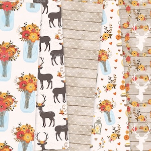 Fall Rustic Wedding Digital Paper. Scrapbook Backgrounds, Deer Antlers ...