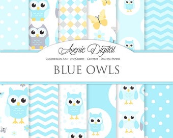 Cute Pink Owl Digital Paper. Scrapbook Backgrounds Birds - Etsy