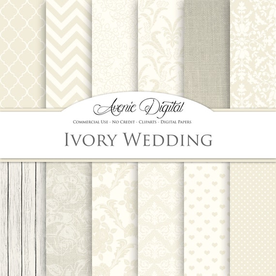Ivory Wedding Digital Paper. Scrapbooking Backgrounds, bridal patterns ...