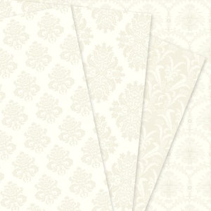 28 Ivory Damask Digital Paper. Cream Scrapbooking Backgrounds. off ...