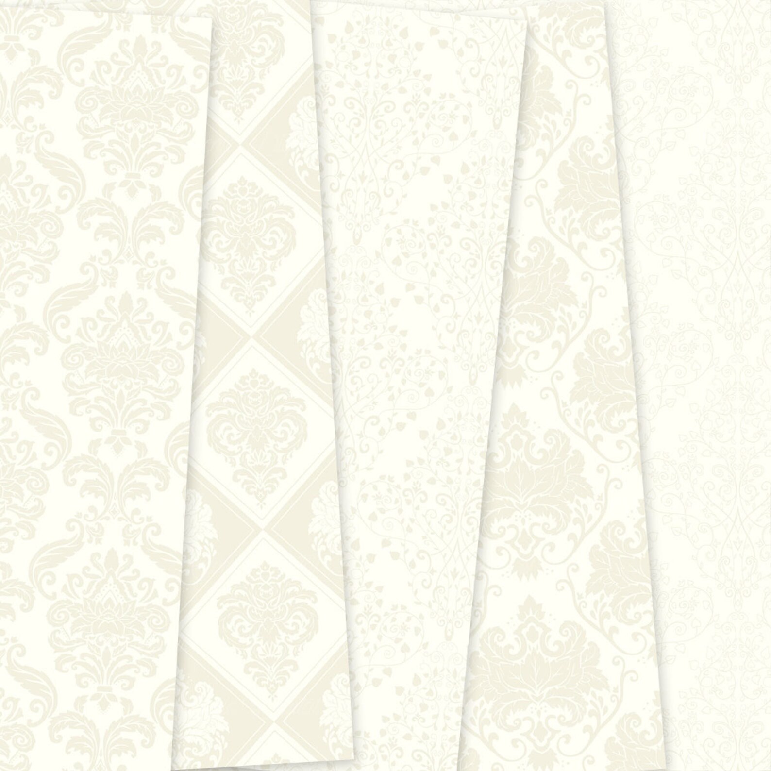 28 Ivory Damask Digital Paper. Cream Scrapbooking Backgrounds. | Etsy