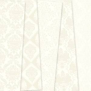 28 Ivory Damask Digital Paper. Cream Scrapbooking Backgrounds. off ...
