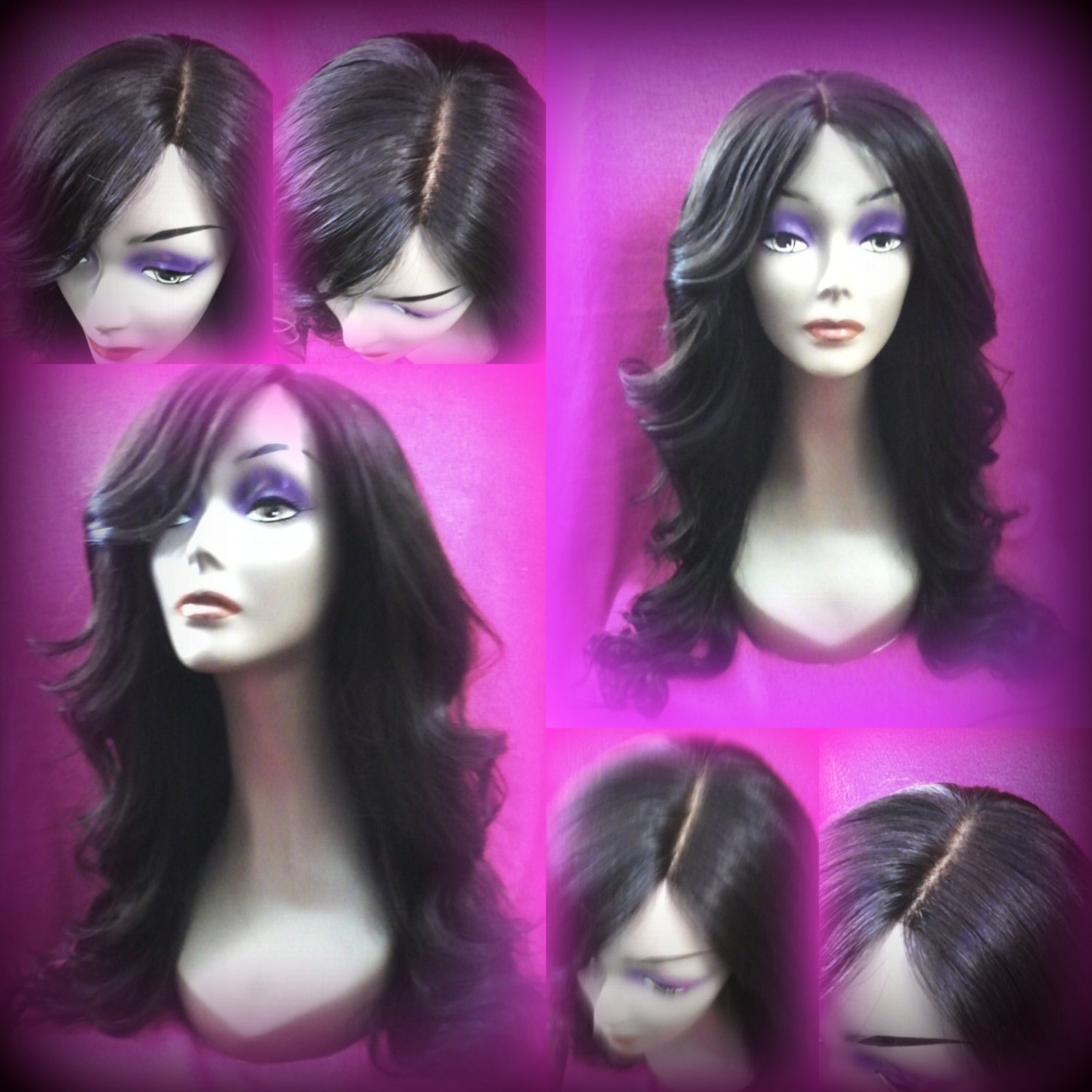 Virgin Hair Unit WIG Middle Part 20 Inch Custom Unit Lace | Etsy