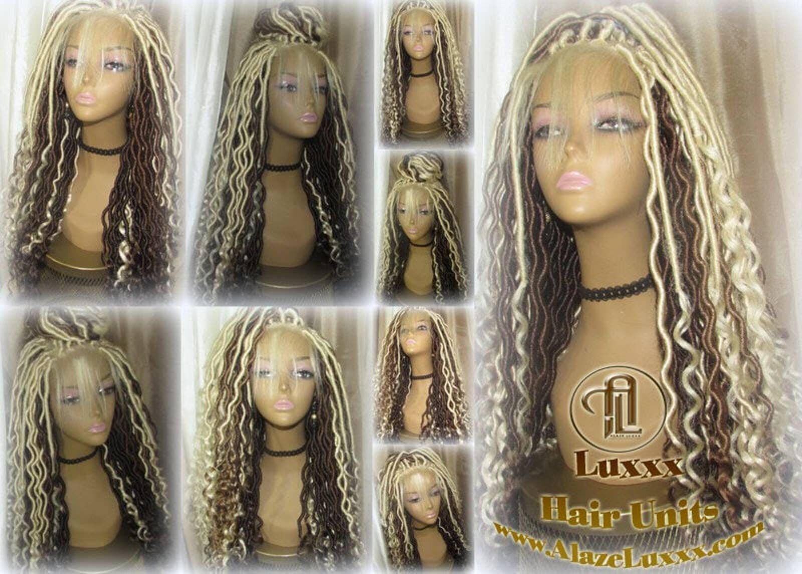 Goddess Faux Locs Platinum Blonde Brown 27 Gypsy Boho 613 Boho - Etsy