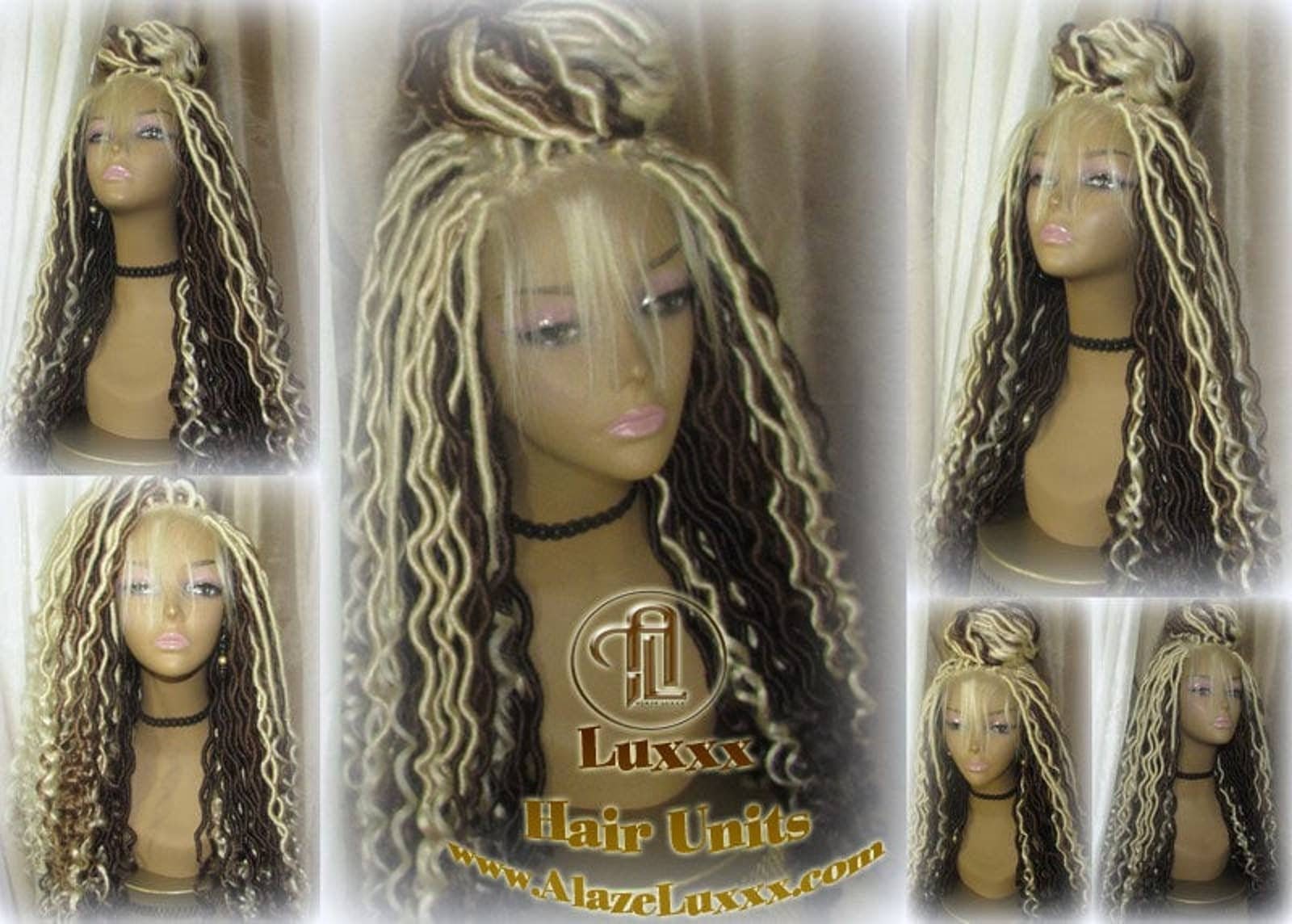 Goddess Faux Locs Platinum Blonde Brown 27 Gypsy Boho 613 Boho - Etsy
