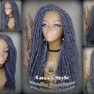 Big Large Fluffy Loc Wig Storm Silver Grey Gray 44 51 Gypsy Bohemian ...