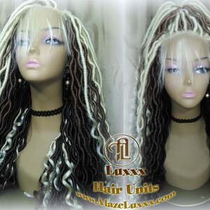 Gypsy Boho 613 Boho Goddess Faux Locs Platinum Brown Blonde 27 Braid ...