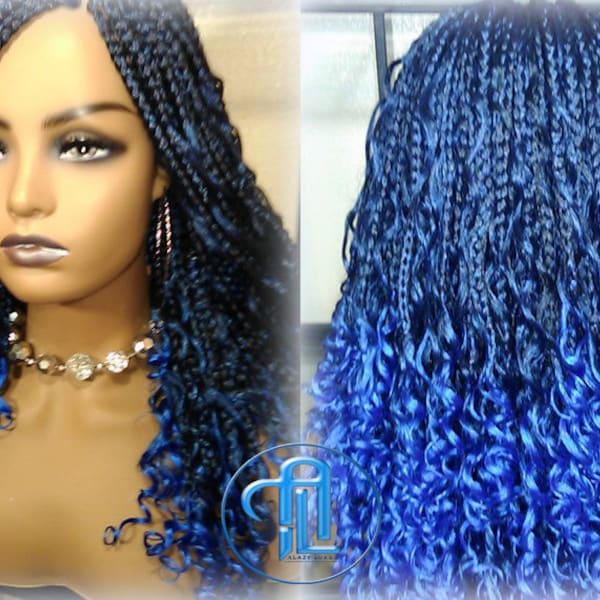 Short Blue Wig - Etsy