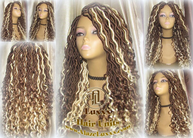 Goddess Faux Locs Platinum Brown Blonde 27 Gypsy Boho 613 Boho Braid ...