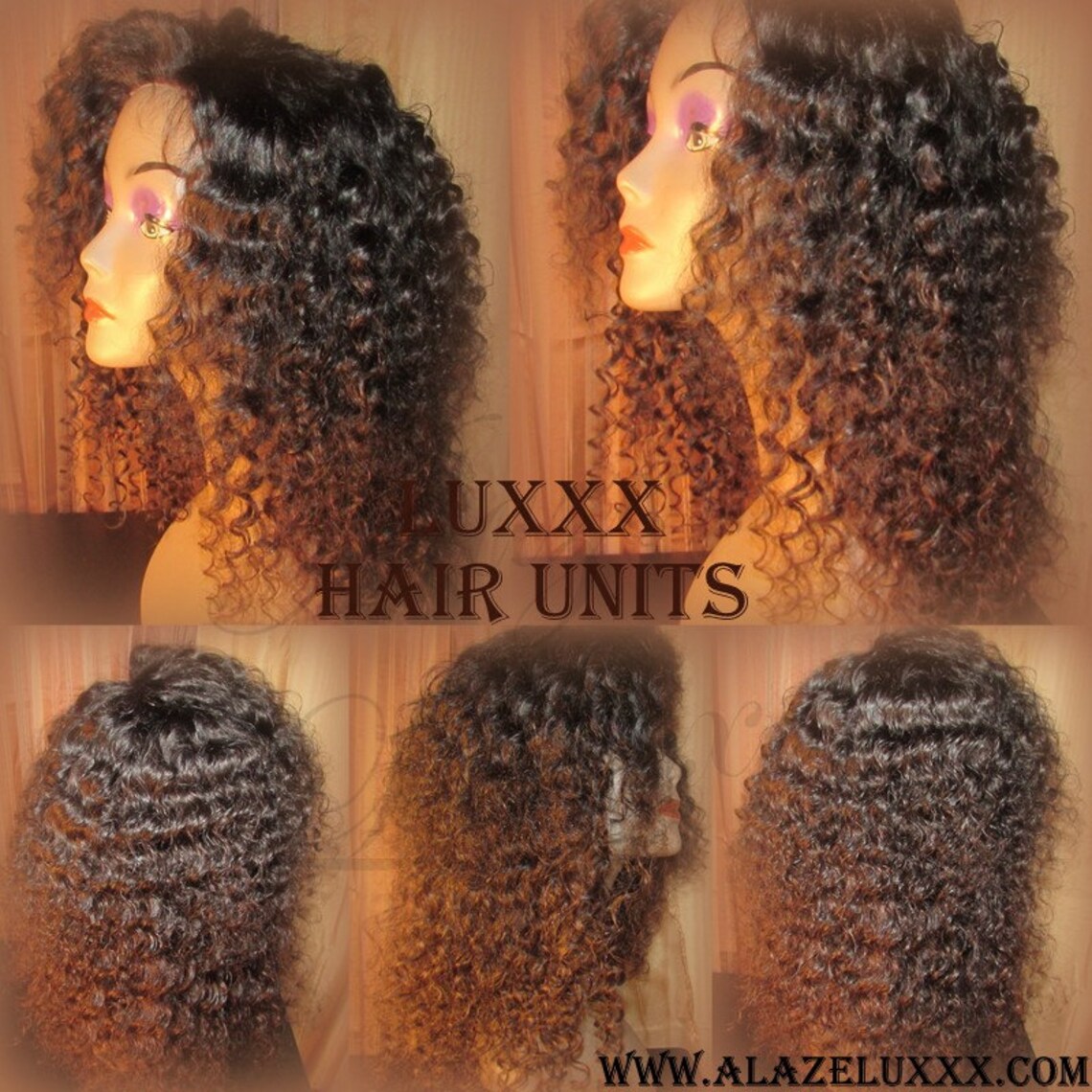 Deep Wave Virgin Unit 16 Inch NEW WIG Lace Front Curly Wavy - Etsy