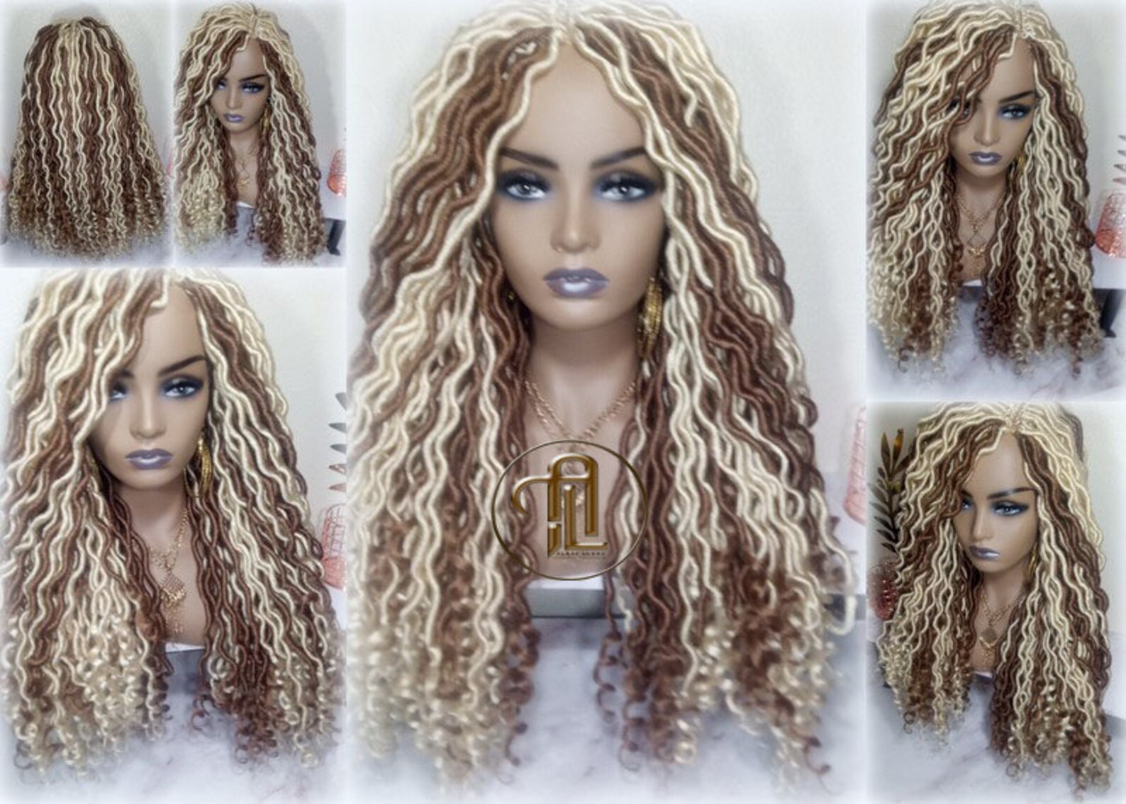 Goddess Faux Boho Platinum Blonde Braid Wig Gypsy Bohemian - Etsy