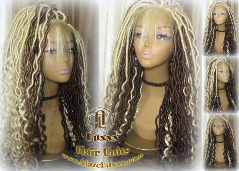 Goddess Faux Locs Platinum Blonde Brown 27 Gypsy Boho 613 Boho - Etsy