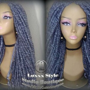 Big Large Fluffy Loc Wig Storm Silver Grey Gray 44 51 Gypsy - Etsy
