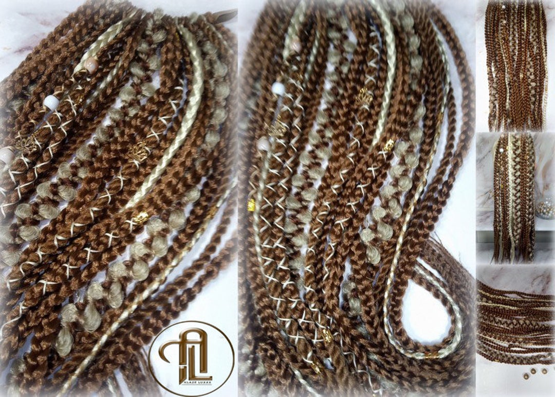 Ponytail Hair Fall Viking Renaissance Extensions Blonde Brown Elements ...